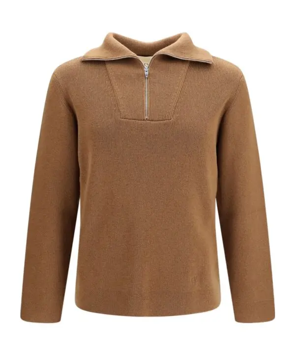 Valentino Garavani Long-sleeve Knit Top - Cocoa