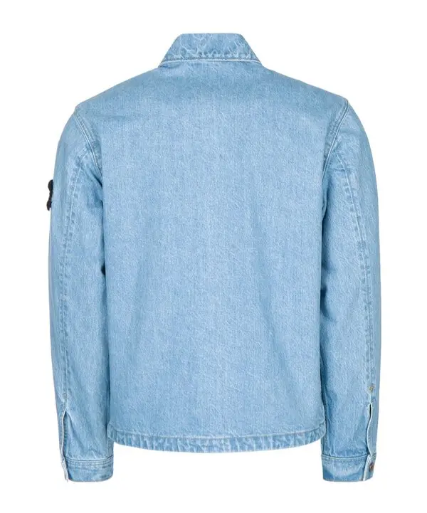 Stone Island Logo Patch Denim Jacket