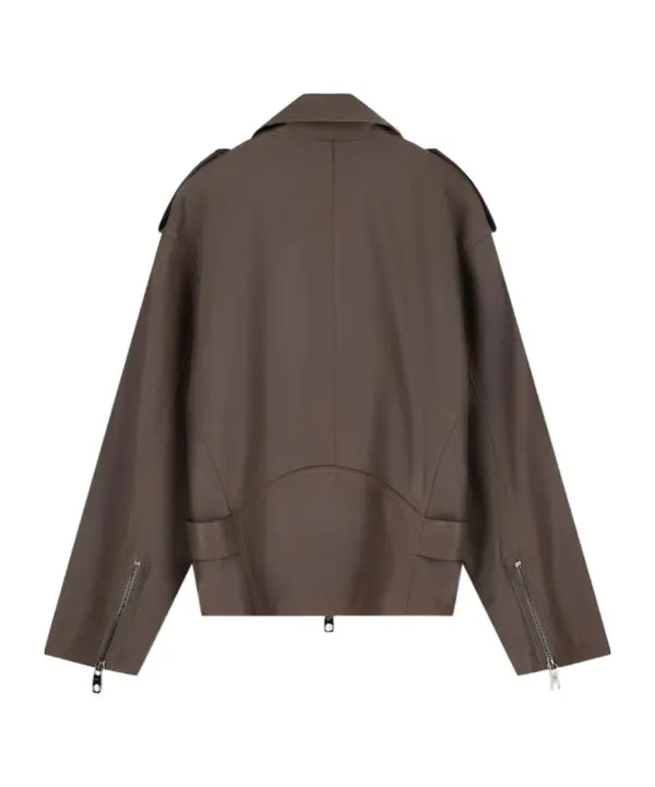 Emporio Armani Belted Leather Jacket