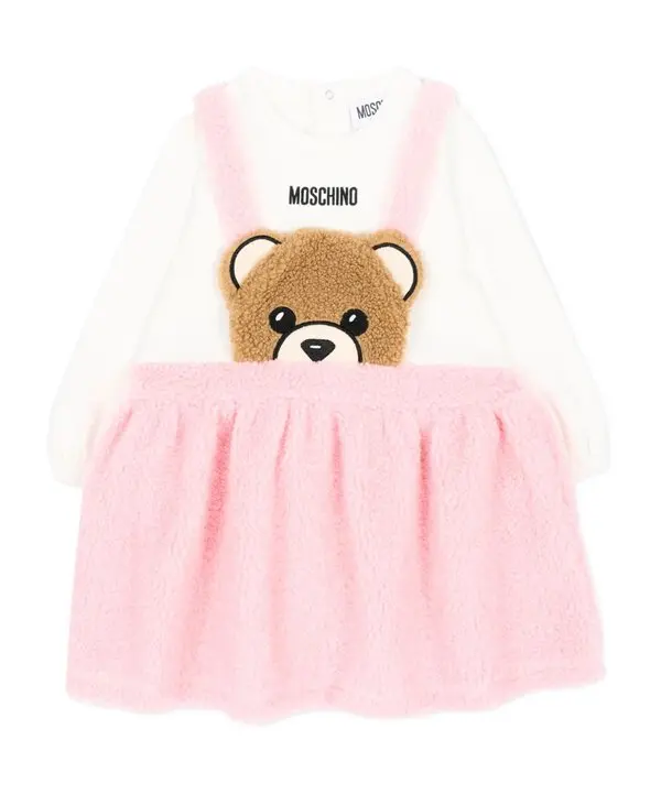 Moschino Teddy Bear Long-sleeve Dress - No