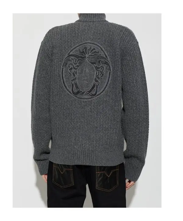 Versace High-neck Cardigan