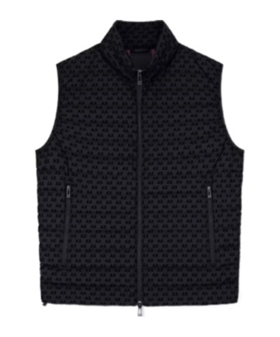 Armani Exchange All-over Logo-print Quilted Gilet