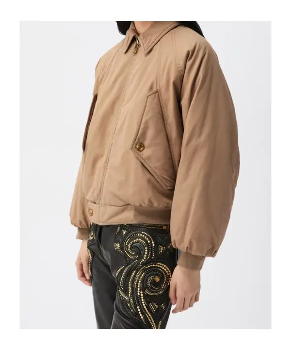 Versace Embroidered Cotton-gabardine Blouson