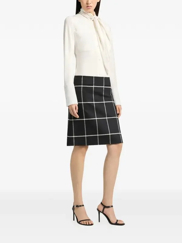 COURREGES Plaid Skirt