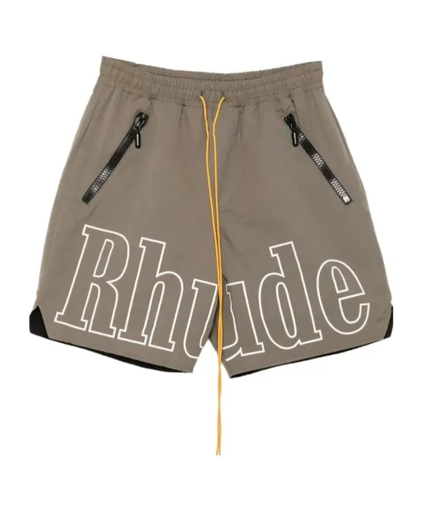 Rhude Logo-print Drawstring Shorts