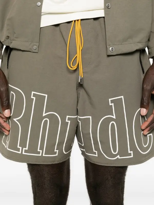 Rhude Logo-print Drawstring Shorts
