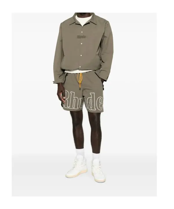 Rhude Logo-print Drawstring Shorts