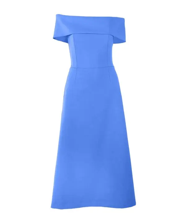 Carolina Herrera Off-shoulder A-line Midi Dress