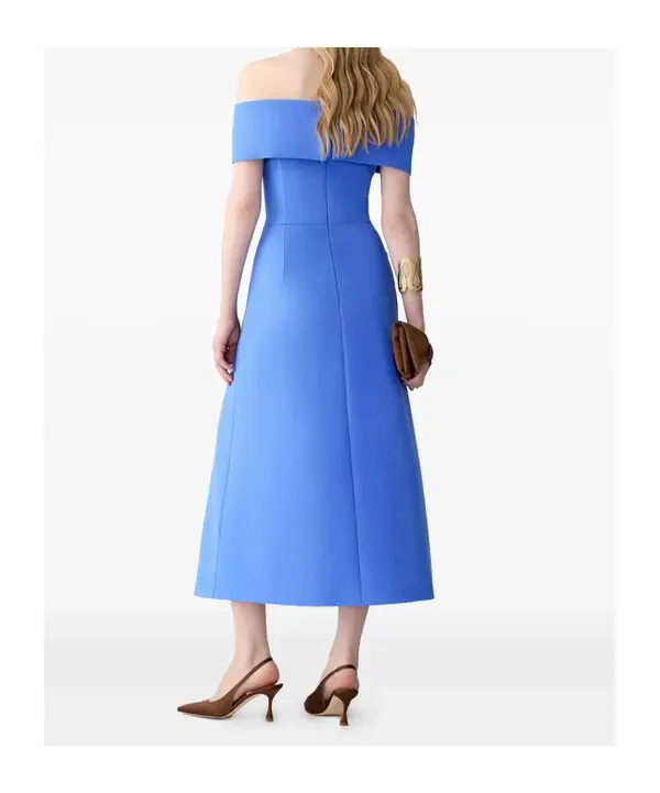 Carolina Herrera Off-shoulder A-line Midi Dress