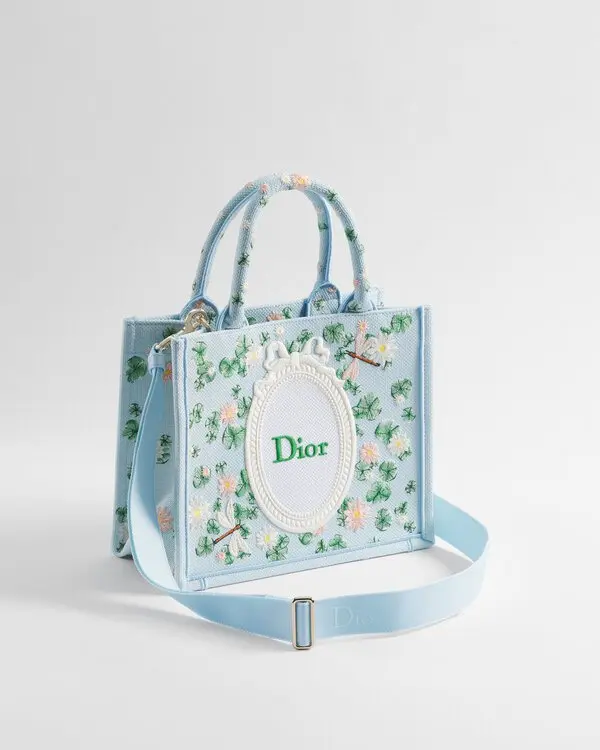 Dior Small Book Tote With Strap - Multicolor