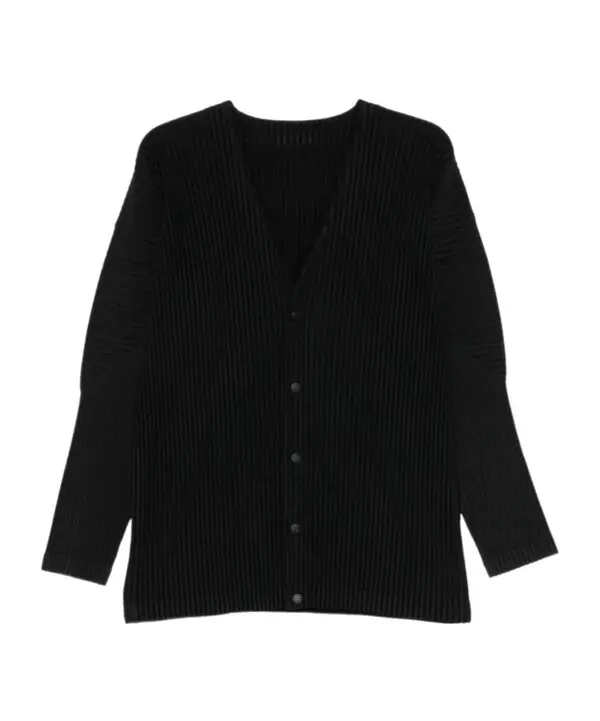 Issey Miyake Basics Buttoned Pleated T-shirt