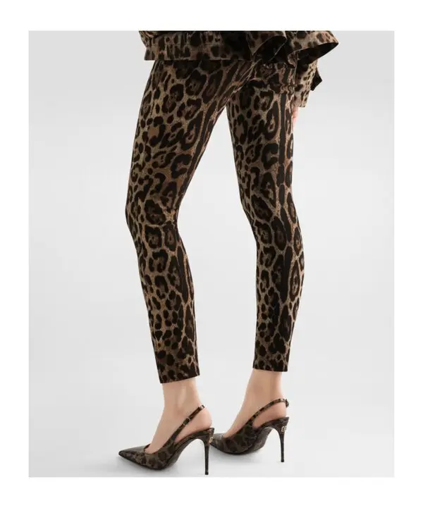Dolce & Gabbana Dolce Gabbana Leopard Printed Leggings