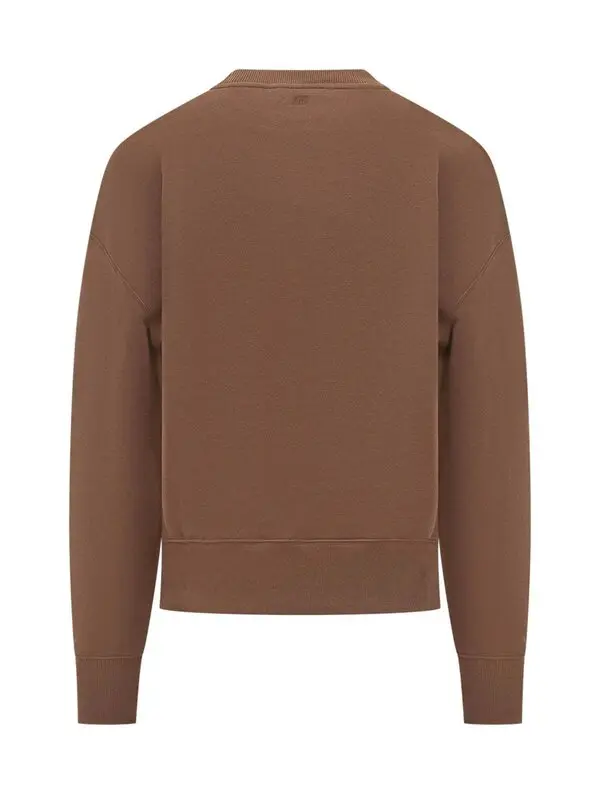 AMI Paris De Coeur Logo Embossed Sweatshirt