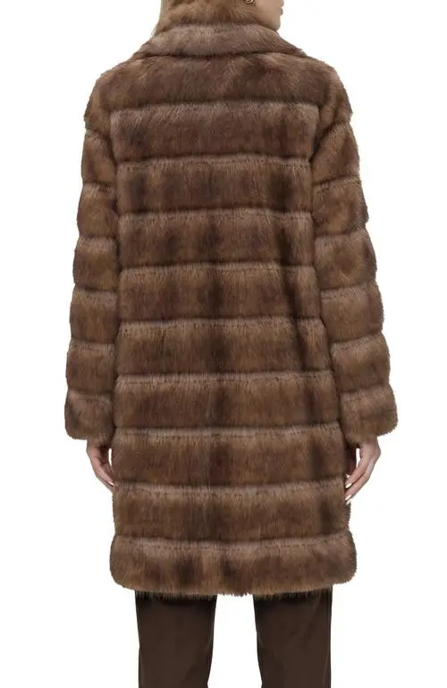 LYLA GRANT Fur-free Sable Short Coat
