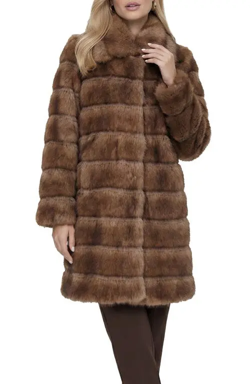 LYLA GRANT Fur-free Sable Short Coat