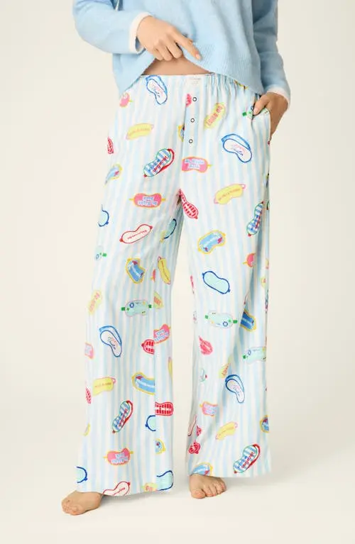 PJ Salvage Flannel Pajama Pants - Breeze