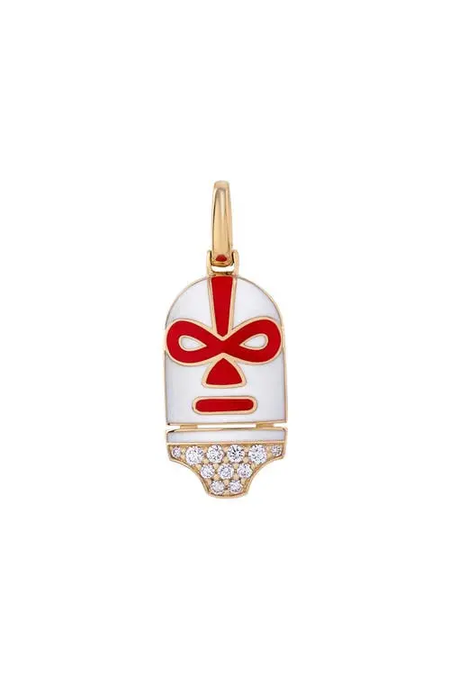 FRANCESCA VILLA The Destroyer Luchador Charm - White
