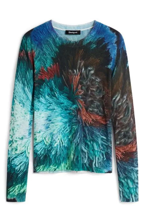 Desigual Graphic Lightweight Crewneck Sweater