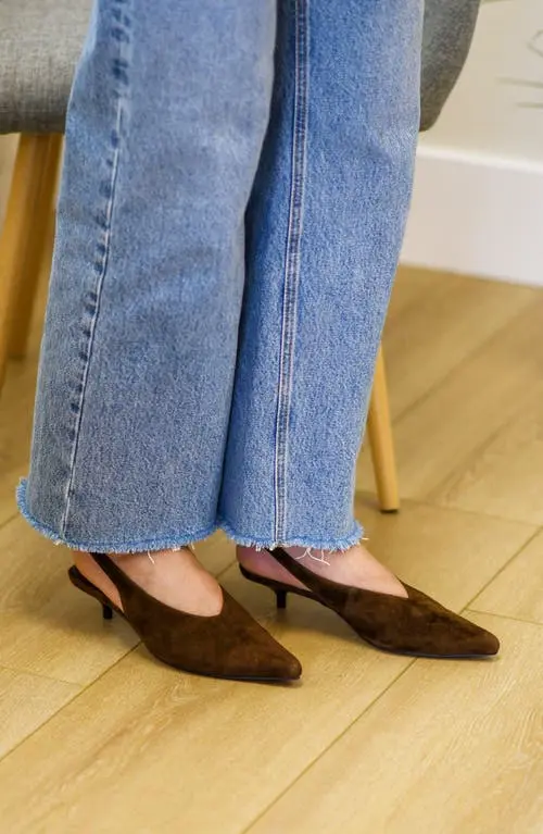 Seychelles All Day Long Slingback Pump - Dark Brown