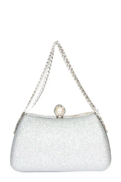 LAUREN LORRAINE Sonya Clutch - Silver