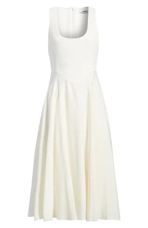 Oddmuse Scoop Neck Midi Dress