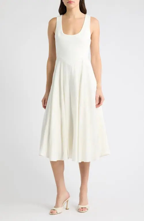 Oddmuse Scoop Neck Midi Dress