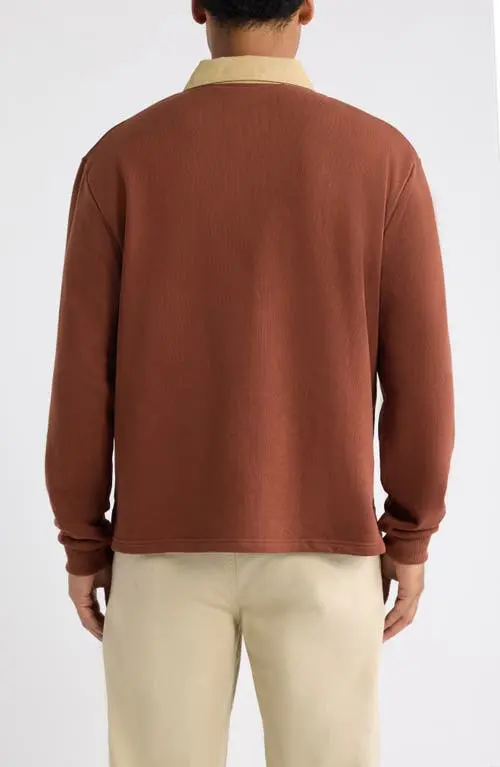 RHYTHM Heritage Bloom Cotton Rugby Polo