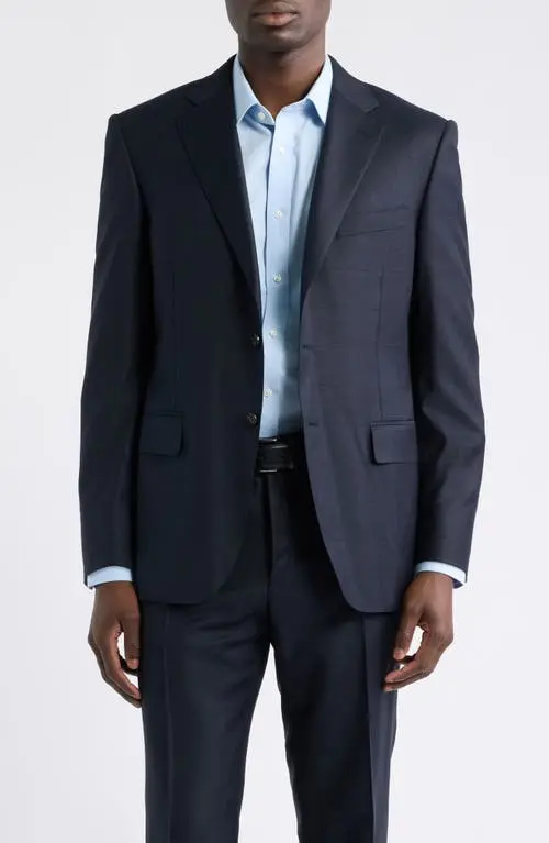 Canali Siena Regular Fit Windowpane Check Impeccabile Wool Suit
