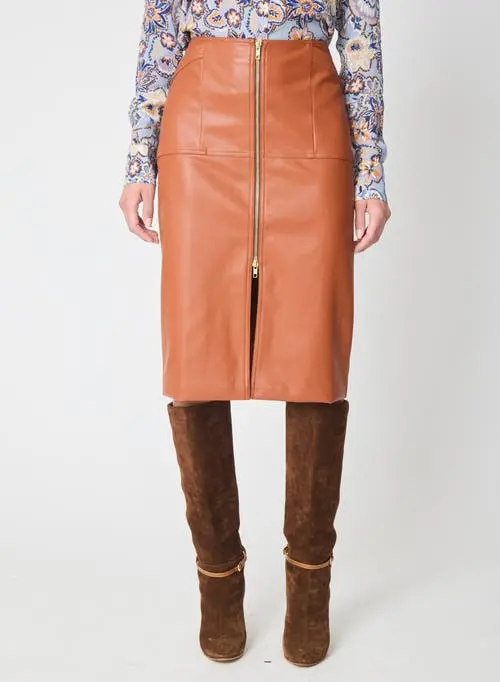GILNER FARRAR Aralyn Skirt - Clay