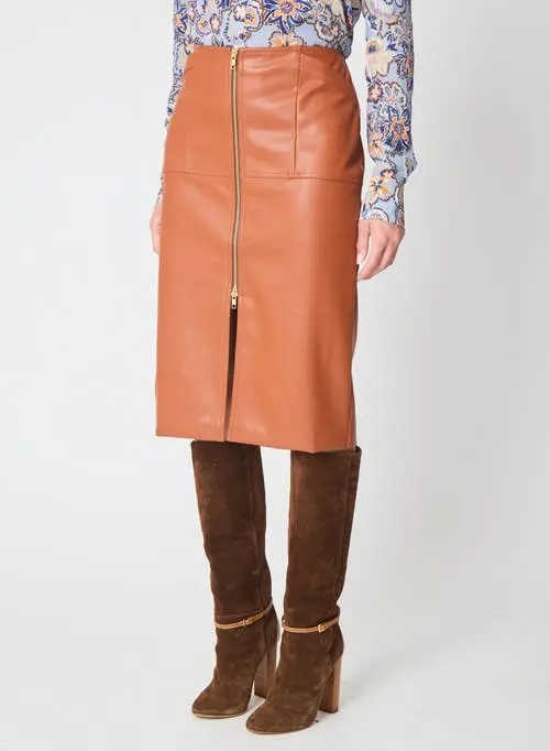 GILNER FARRAR Aralyn Skirt - Clay