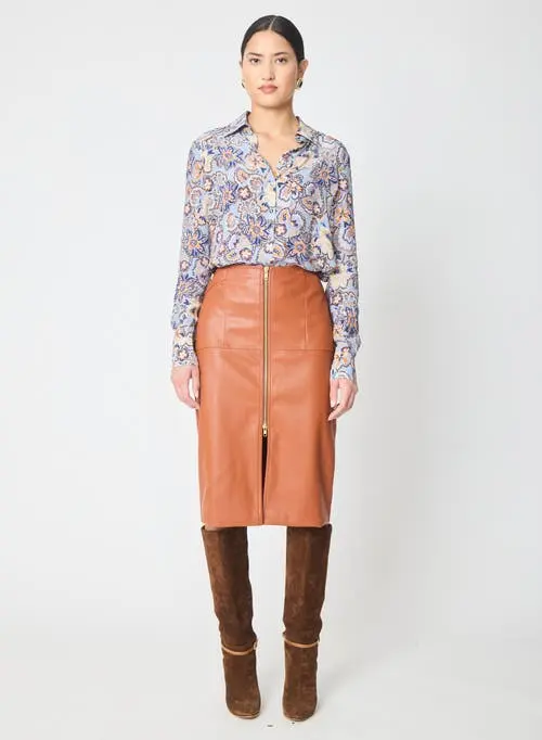 GILNER FARRAR Aralyn Skirt - Clay
