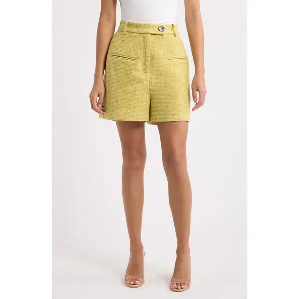 Oddmuse High Waist Tweed Shorts