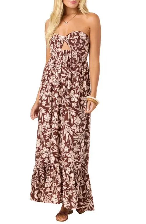 O'Neill May Strapless Maxi Dress