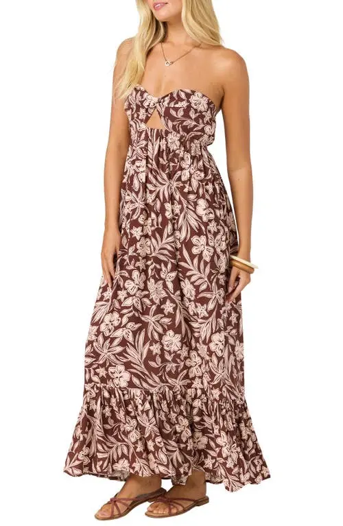 O'Neill May Strapless Maxi Dress