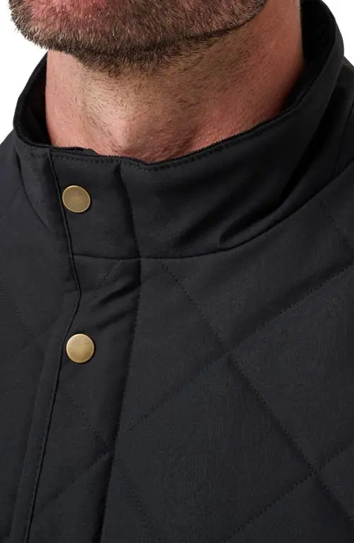 Travis Mathew Highlander Quilted Vest - Black