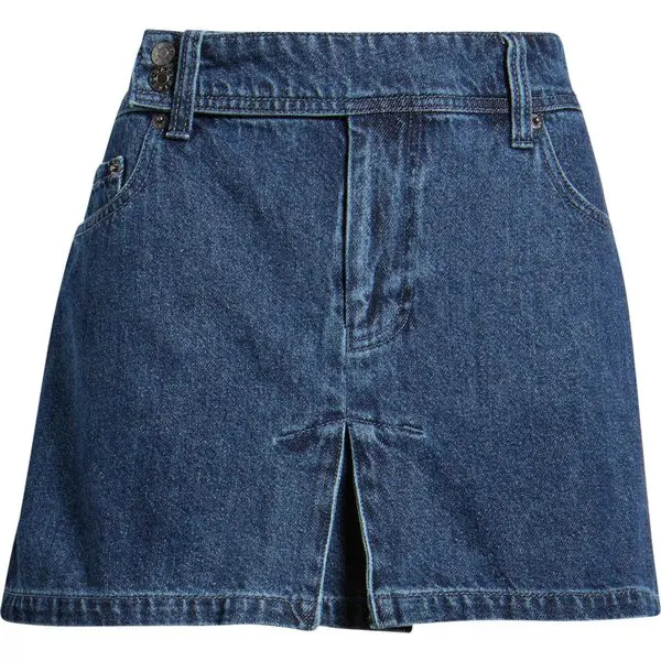 DAZE High Tide Denim Miniskirt