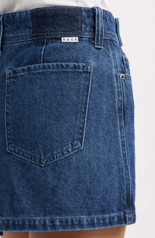 DAZE High Tide Denim Miniskirt