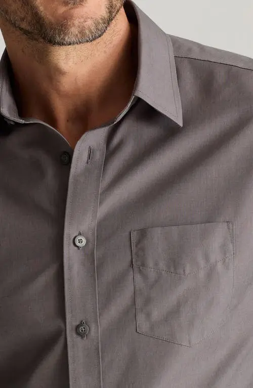 UNTUCKIT Sangiovese Solid Wrinkle Free Cotton Button-up Shirt