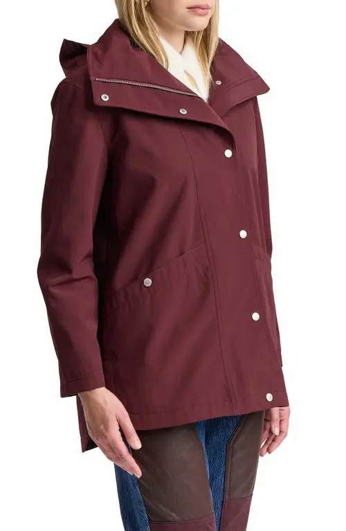 Avec Les Filles Funnel Neck Bonded Rain Jacket