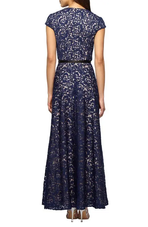 Alex Evenings Embroidered Gown