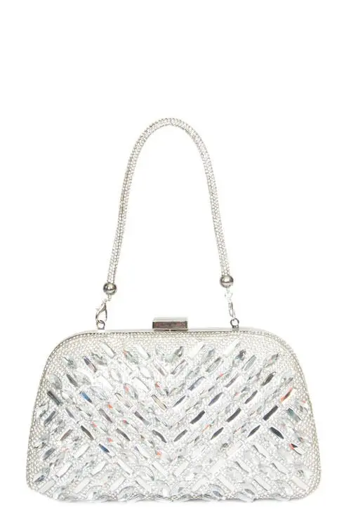 LAUREN LORRAINE Luna Clutch - Silver