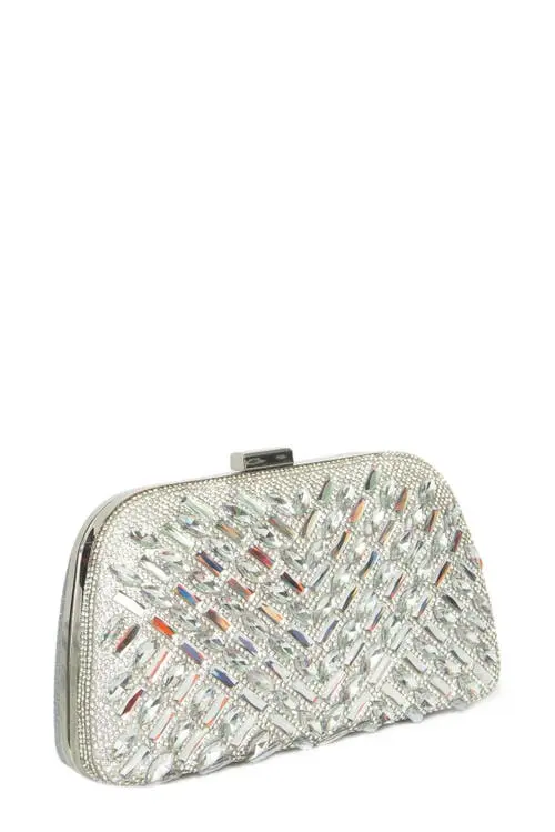 LAUREN LORRAINE Luna Clutch - Silver