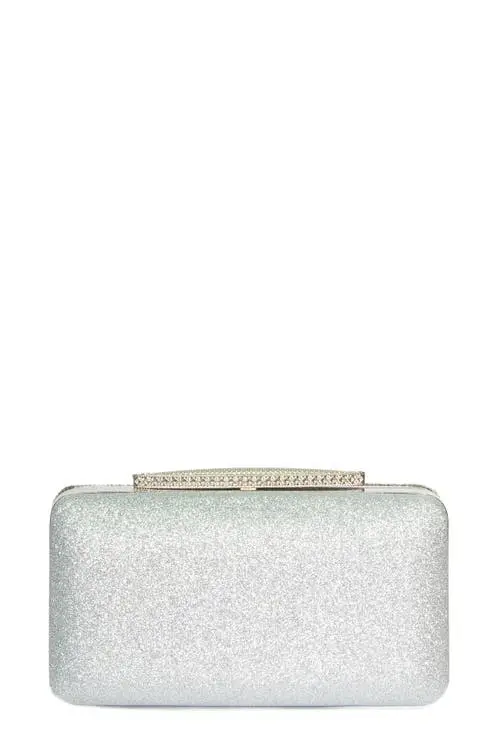 LAUREN LORRAINE Lizo Clutch - Silver