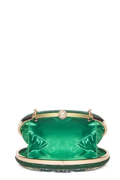 LAUREN LORRAINE Saphire Clutch - Green