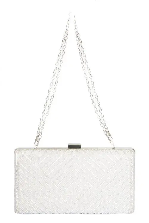 LAUREN LORRAINE Mimi Clutch - Silver