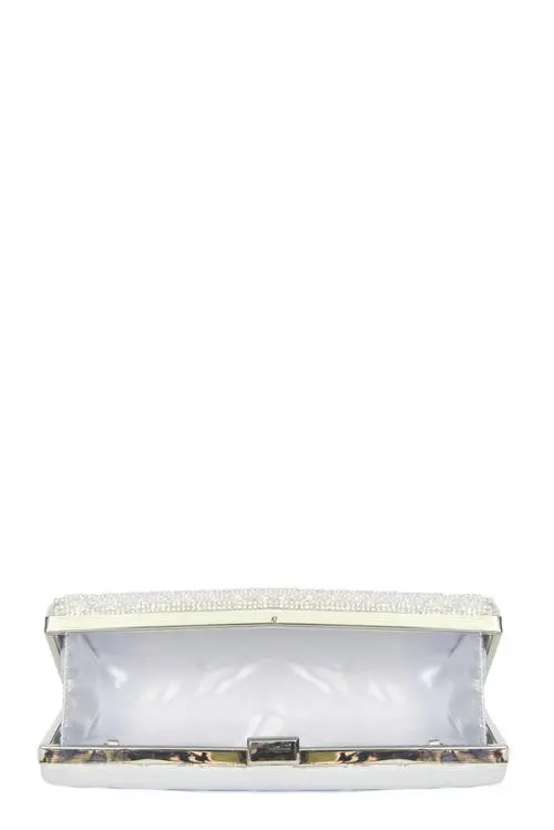 LAUREN LORRAINE Mimi Clutch - Silver