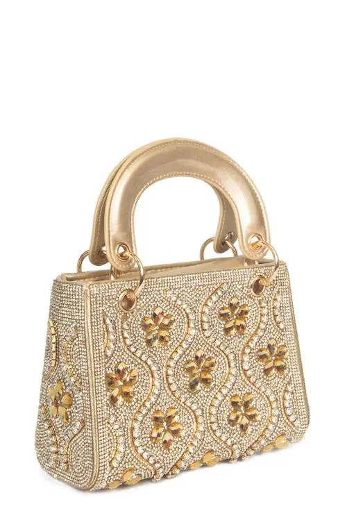 LAUREN LORRAINE Ollie Clutch - Gold