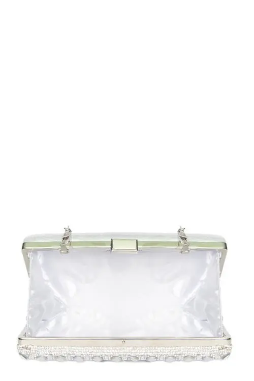 LAUREN LORRAINE Siam Clutch - Silver