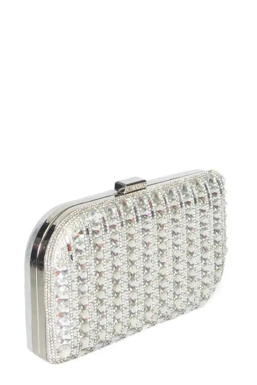 LAUREN LORRAINE Siam Clutch - Silver
