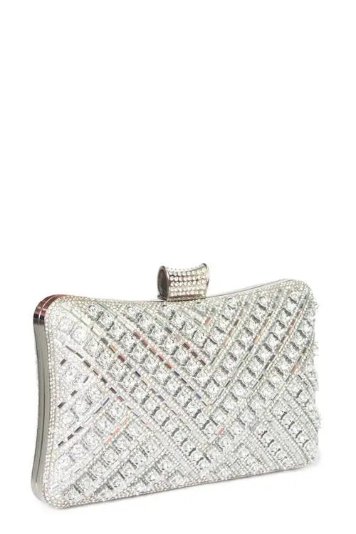 LAUREN LORRAINE Addy Clutch - Silver